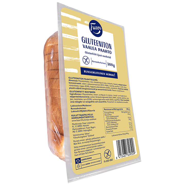 Fazer Gluten-Free White Bread | Soft slices for toast 😊