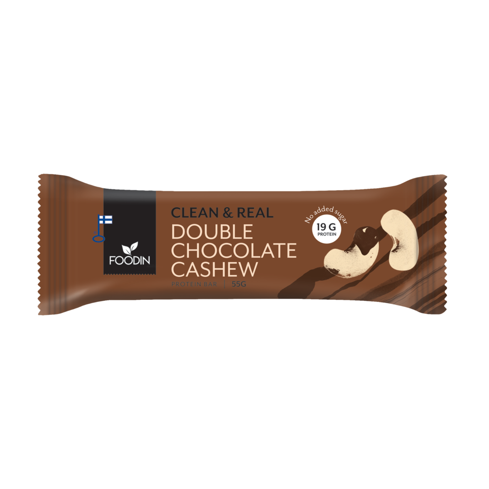 Foodin Clean & Real Protein Bar Double Chocolate Cashew 🍫