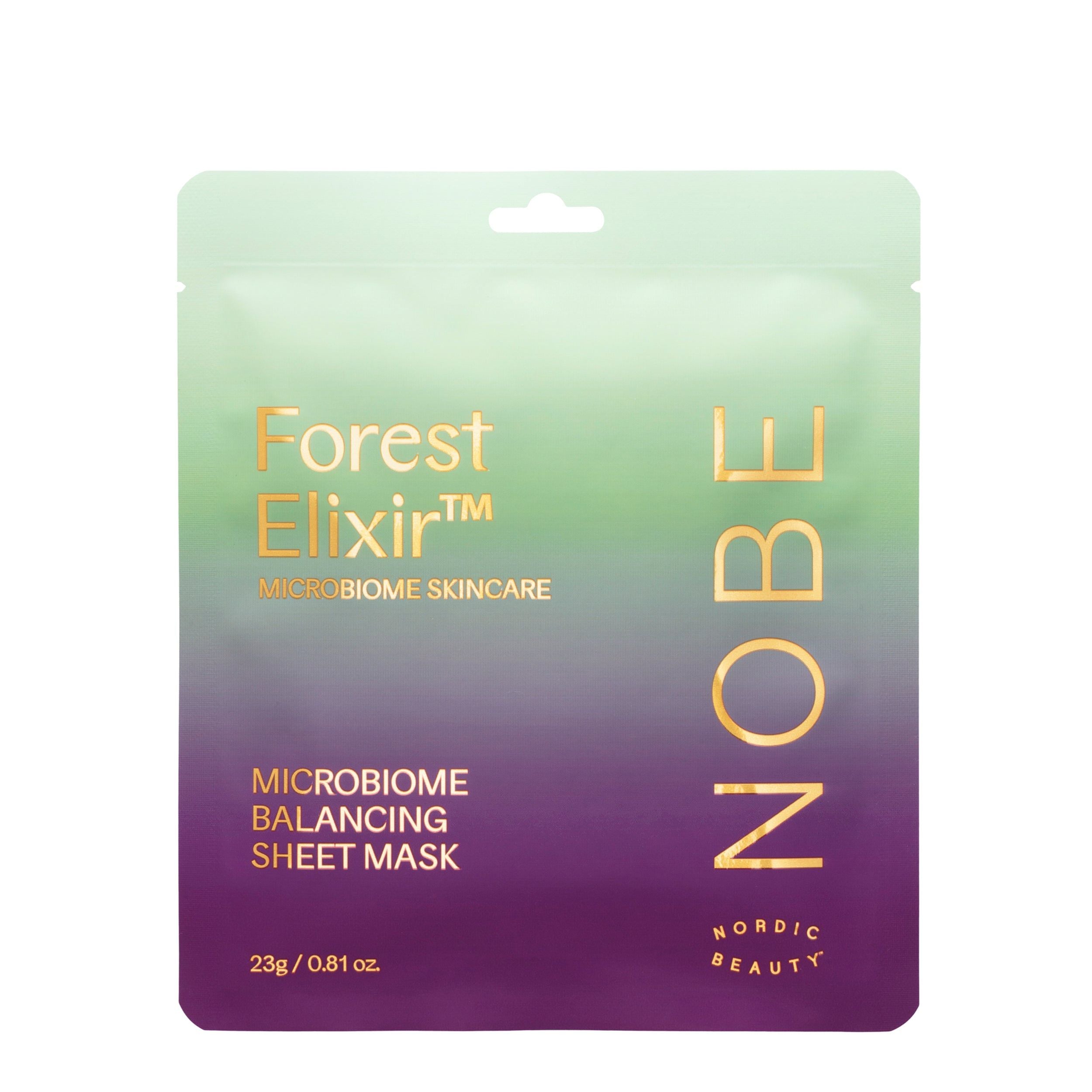 NOBE Forest Elixir Microbiome Sheet Mask | Nordic forest care 🌲