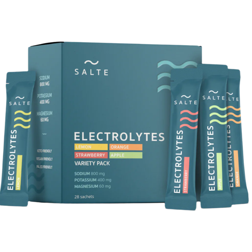 SALTE Electrolytes Variety Pack | 4 Flavours, No Sugar 🍋🍓🍏🍊