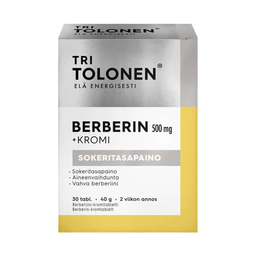 Dr. Tolonen Berberine 500 mg + Chromium | Sugar balance & Metabolism
