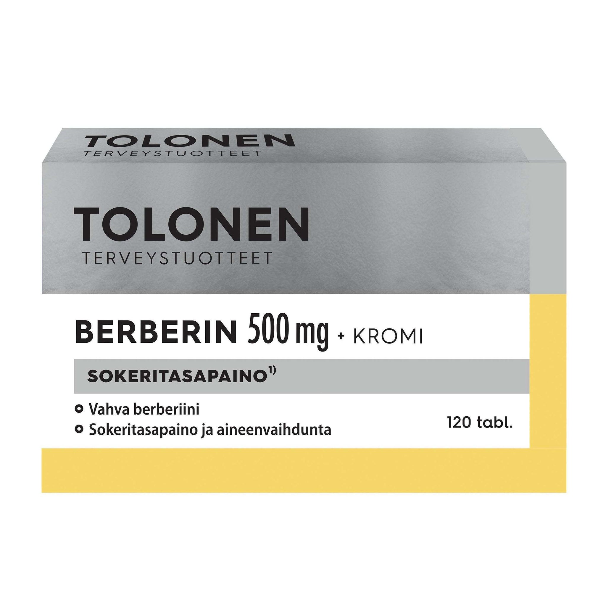Dr. Tolonen Berberine 500 mg + Chromium | Sugar balance & Metabolism